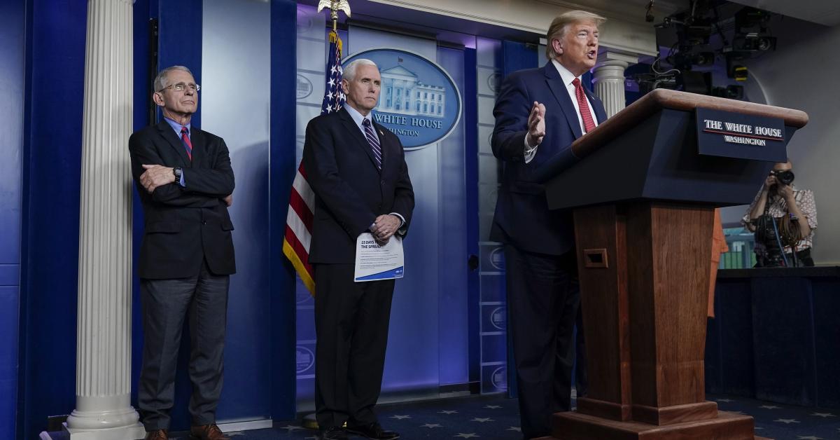 Trump strikes a positive note: 'We're having fewer hospital visits' for ...
