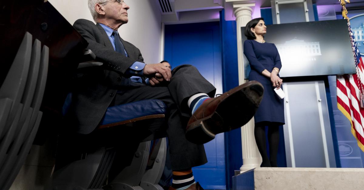 Fauci breaks 'social distancing,' grabs military officer who may have ...