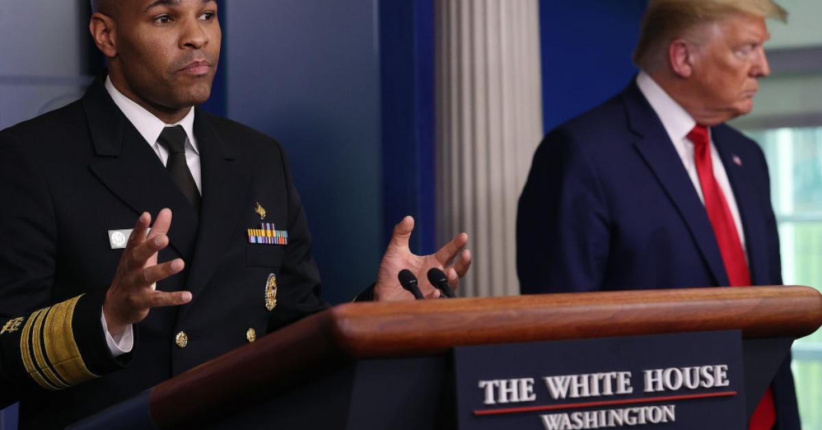 Surgeon General Adams suggests only parts of U.S. will reopen by May 1 ...