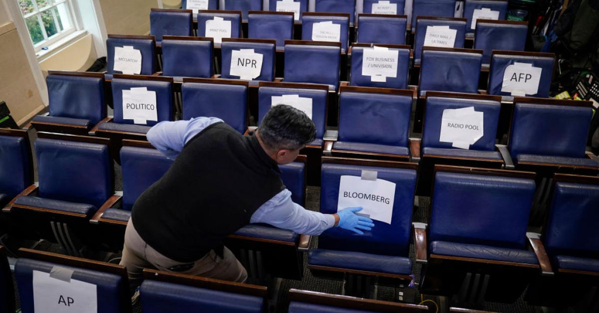 Nearly 50% of voters say White House press corps cares more about self ...