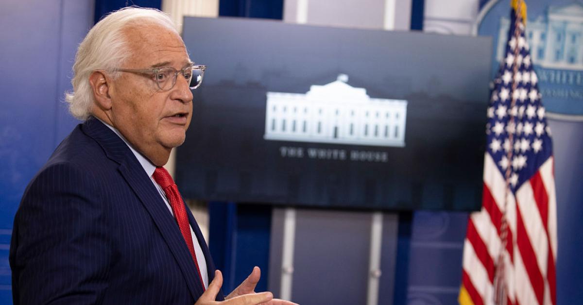 Ambassador David Friedman: the President is correctly prioritizing ...