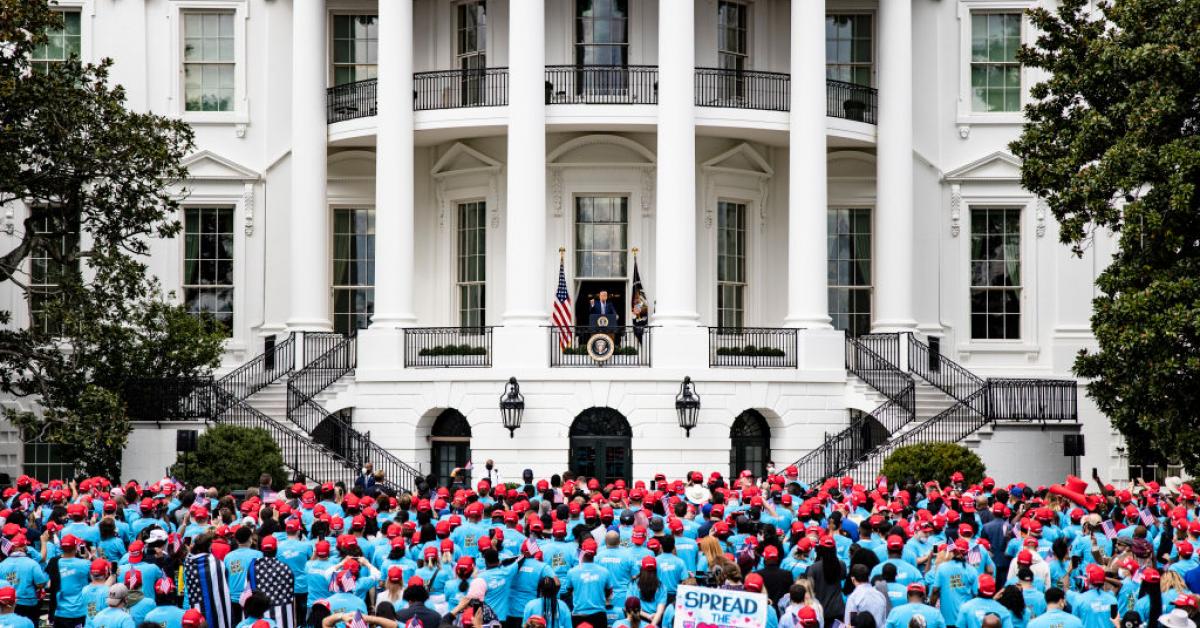 Trump gives White House speech in first public event since COVID ...