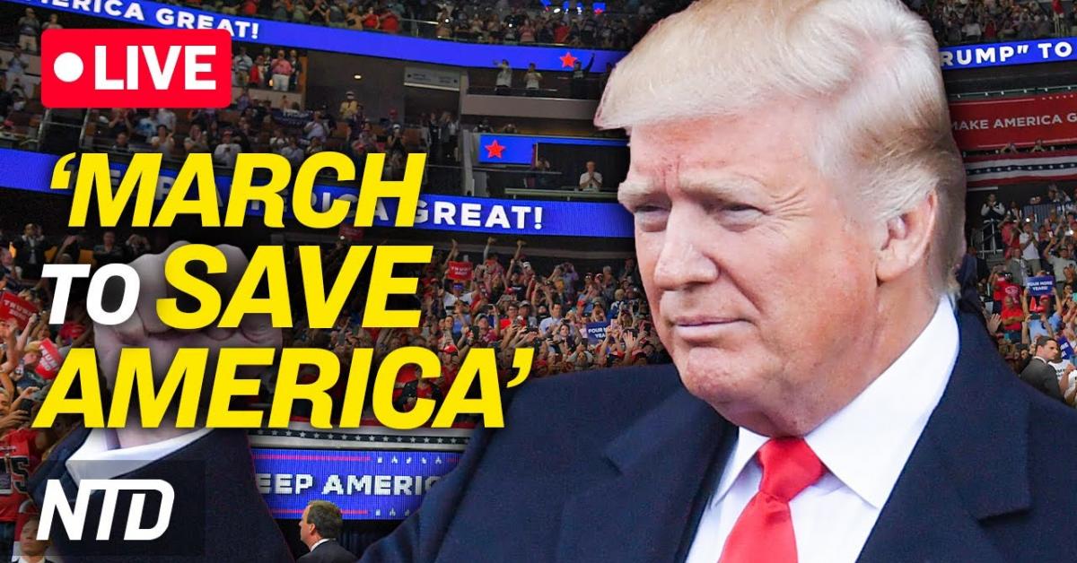 WATCH: Trump joins 'Save America' rally; Trump supporters hold multiple ...