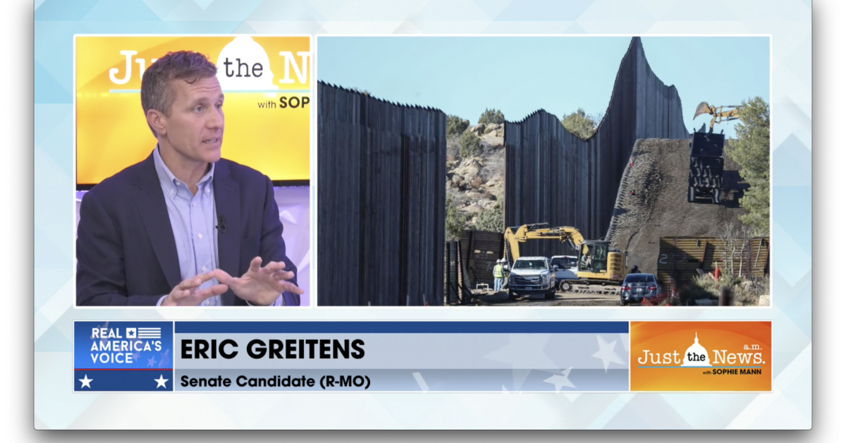 WATCH: Former MO Gov. Eric Greitens runs for Senate | Just The News