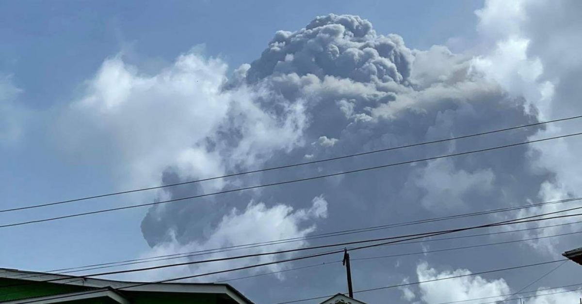 Volcano keeps erupting in Caribbean as largest explosion yet blasts ...