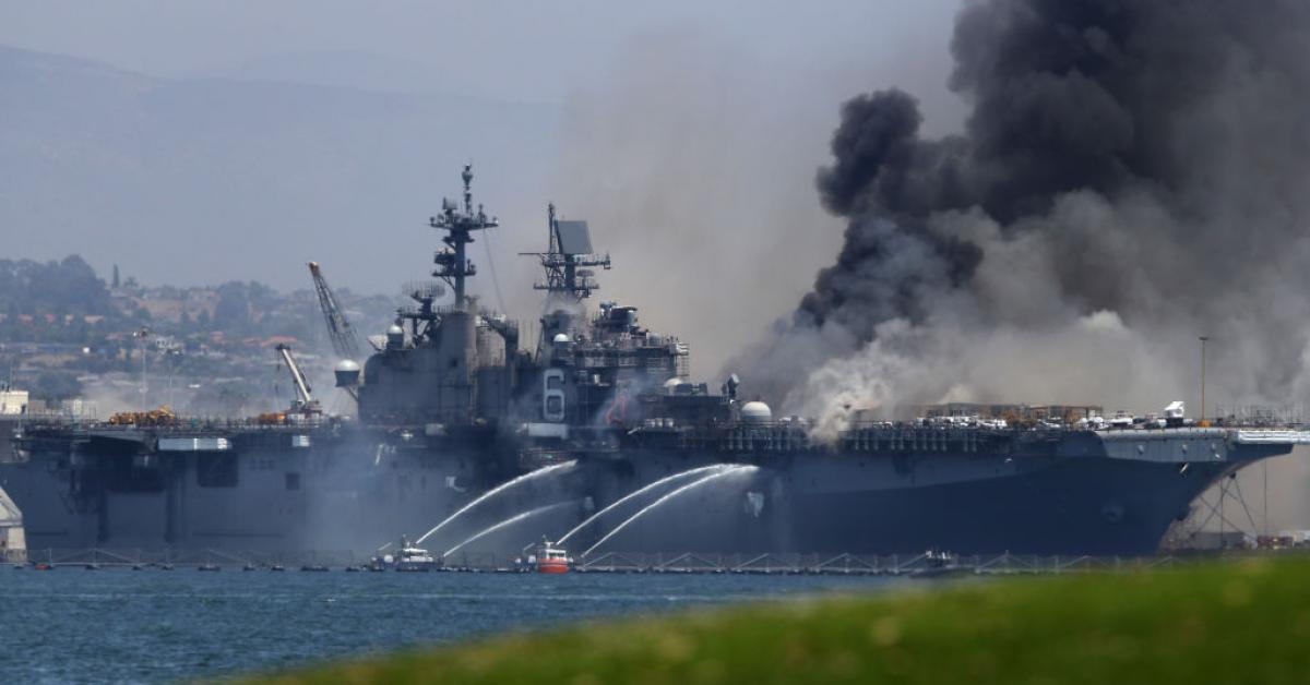 Navy charges sailor with fire that destroyed warship | Just The News