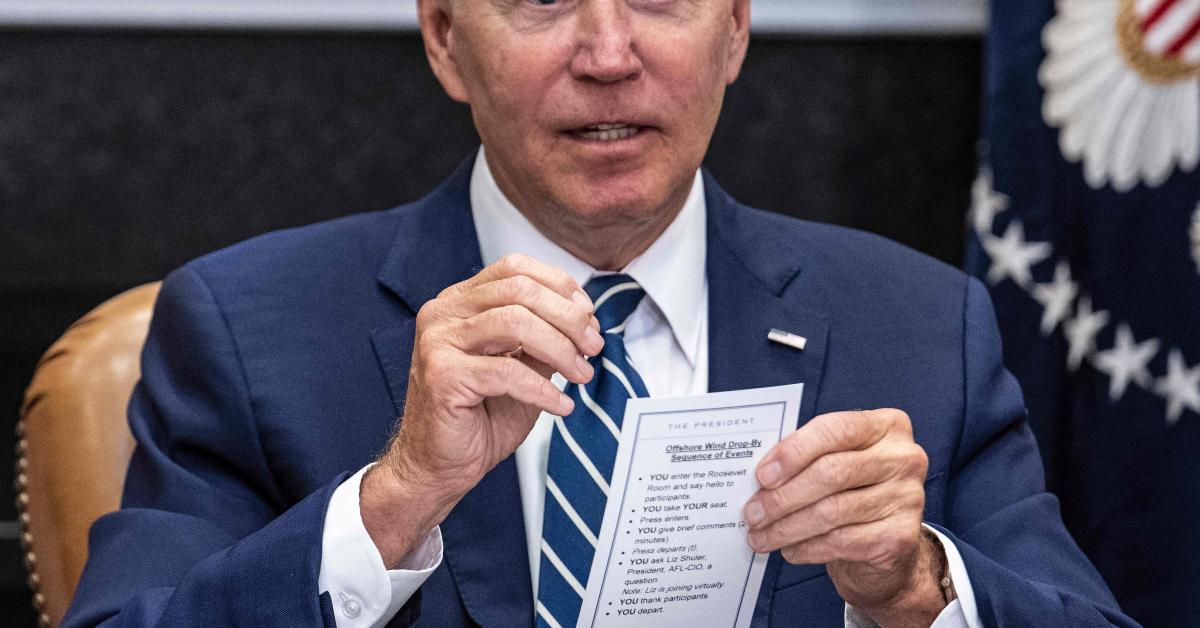 Joe Biden flashes official cheat sheet: 'YOU take YOUR seat' | Just The ...