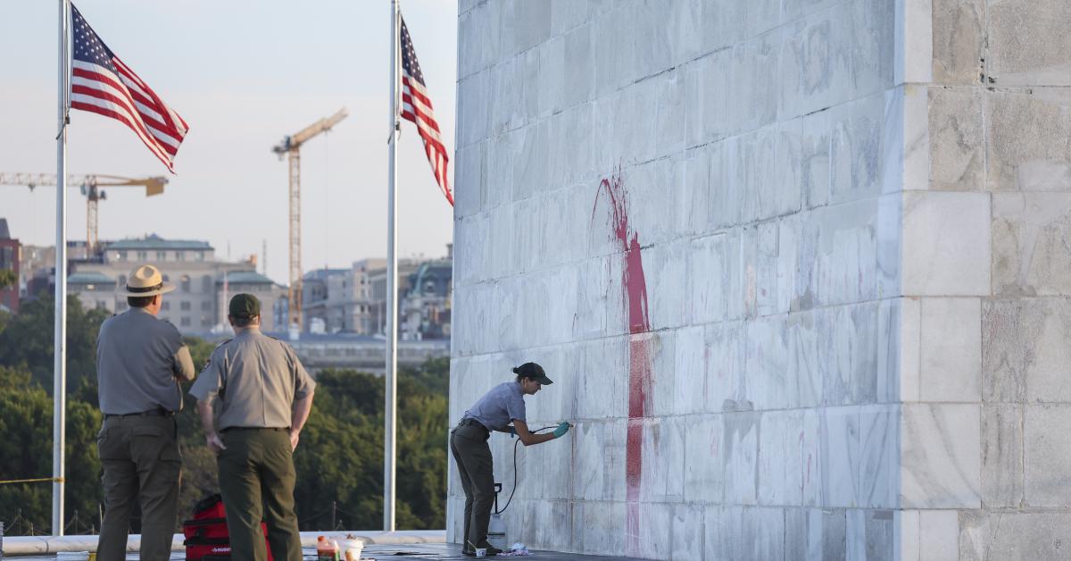 Suspect arrested after Washington Monument vandalized | Just The News