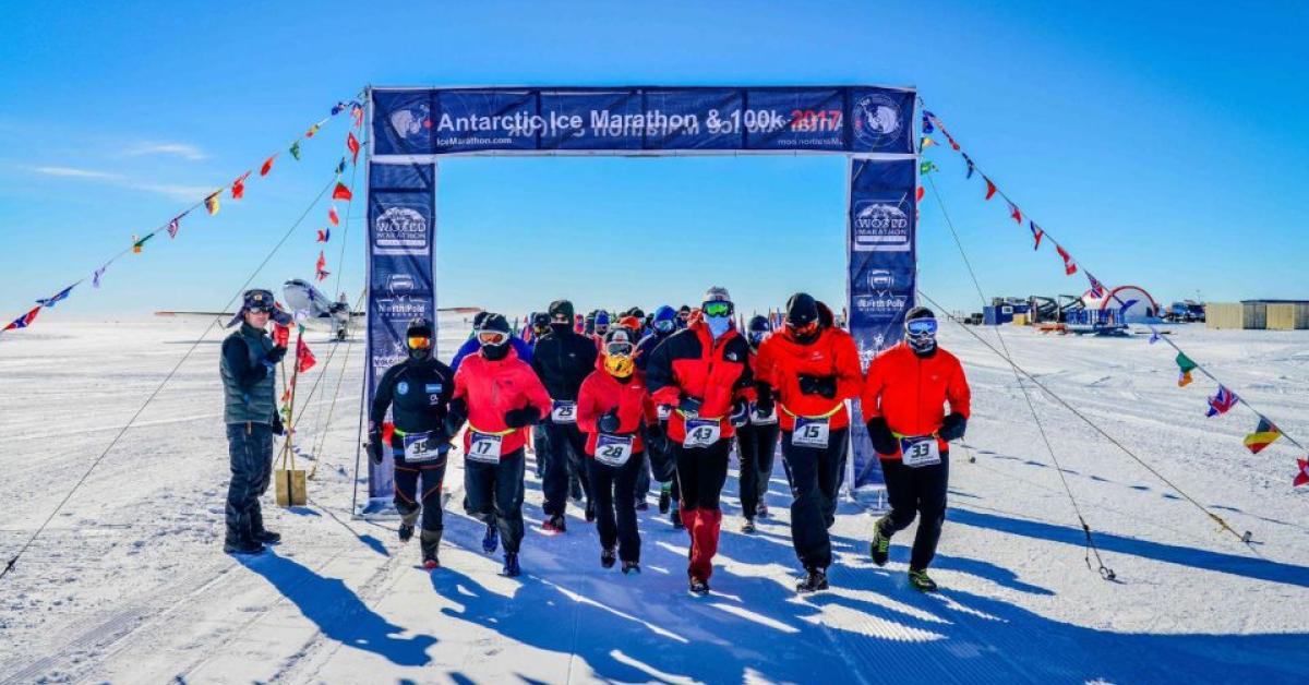 Hardy runners brave freezing temperatures for Antarctic ice marathon ...