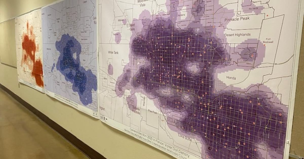 Maricopa County's party-specific voter turnout heat maps raise new ...