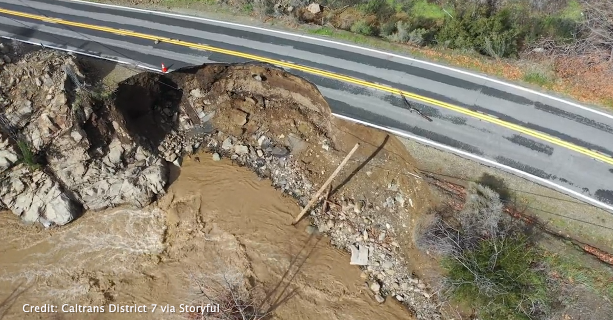 Flood waters destroy California highway | Just The News