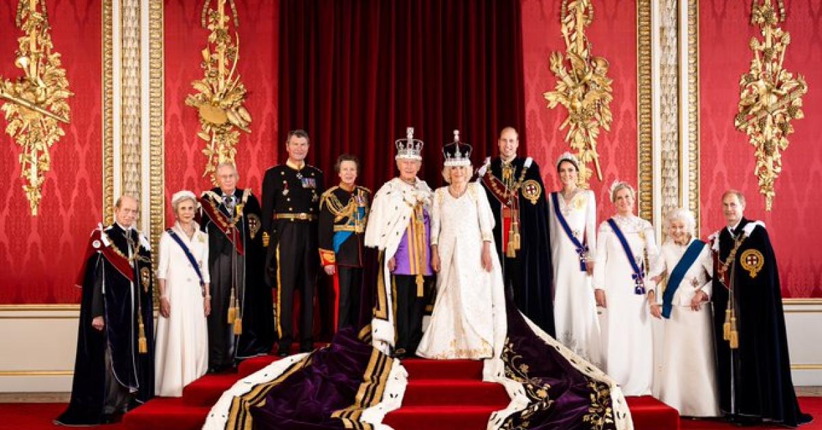 Photo of King Charles and Queen Camilla in the Throne Room at ...