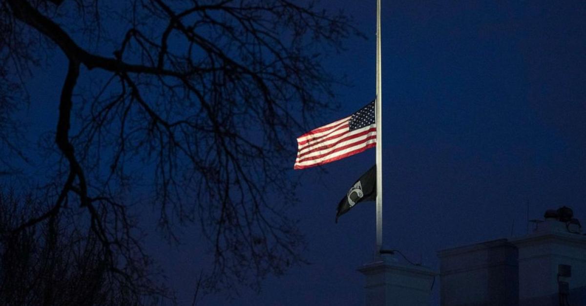 President Biden orders flags to fly at half staff to grieve the lives ...