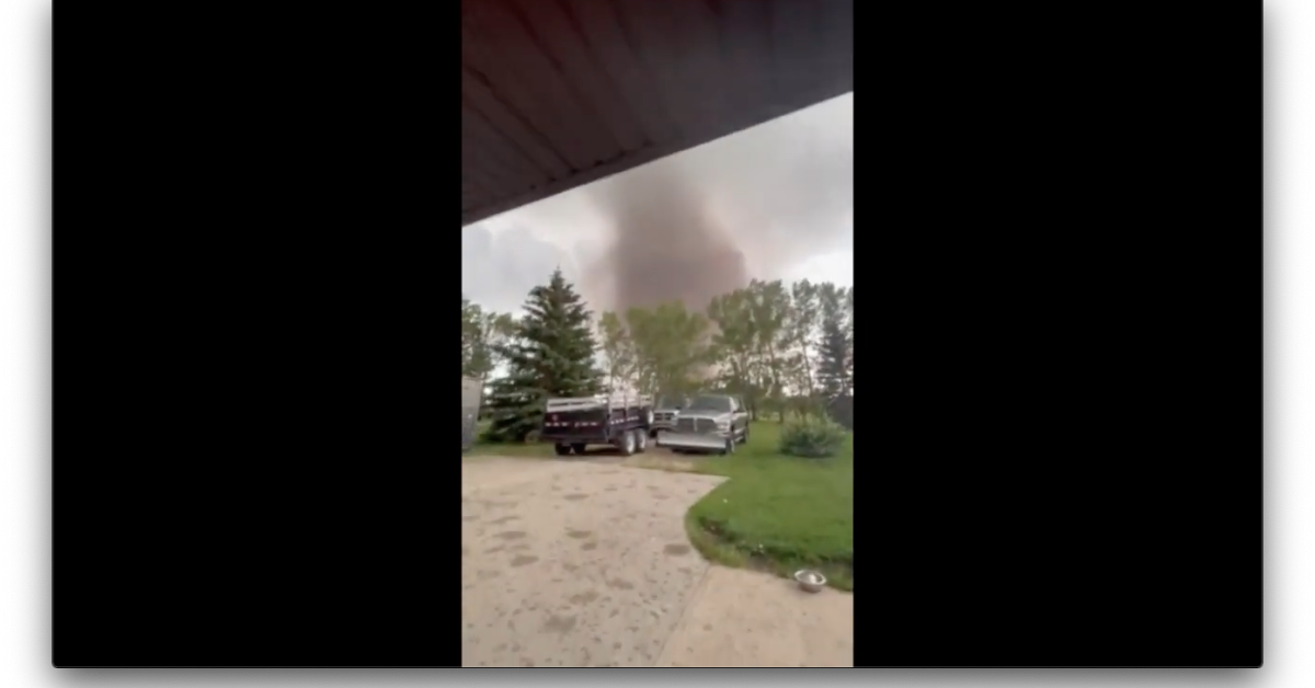 Terrifying tornado rips through Alberta, Canada | Just The News