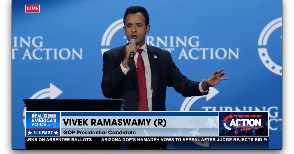 Trump praises Vivek Ramaswamy following first Republican primary debate ...