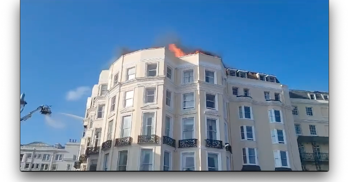 Fire breaks out at England's Royal Albion Hotel | Just The News