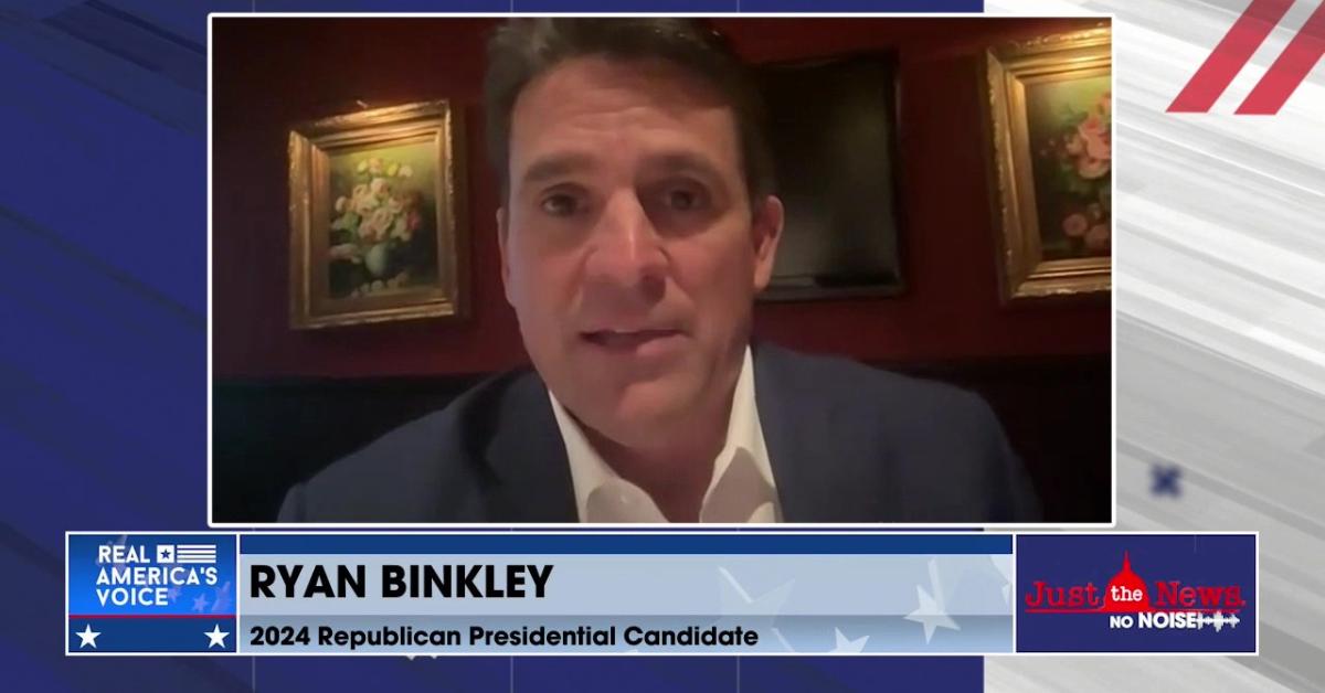GOP candidate Ryan Binkley talks about his 2024 presidential campaign ...