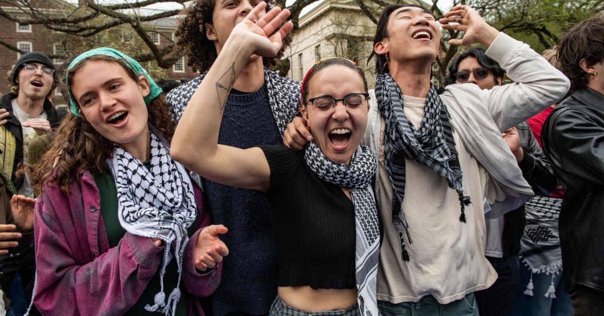 Anti-Israel protesters take over building at Rhode Island school | Just ...