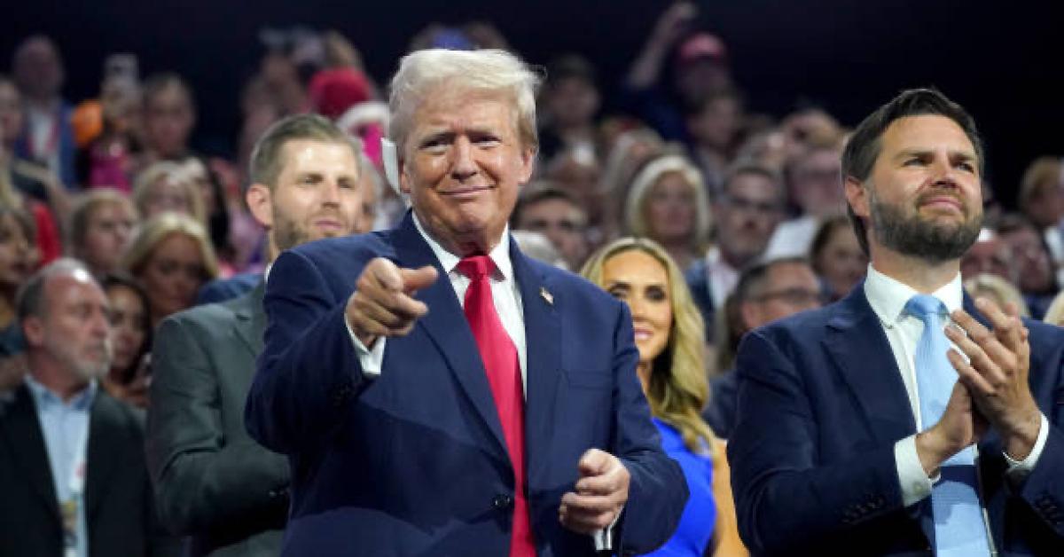 Bandaged Trump steals show on first night of GOP convention with ...
