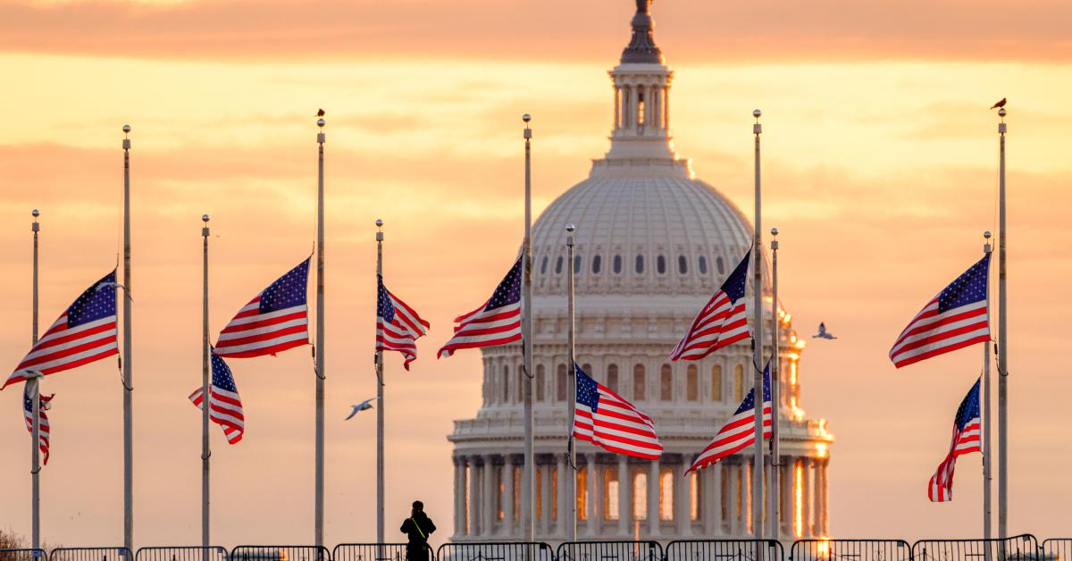 Trump slams Democrats for celebrating flags flying at half-staff during inauguration | Just The News