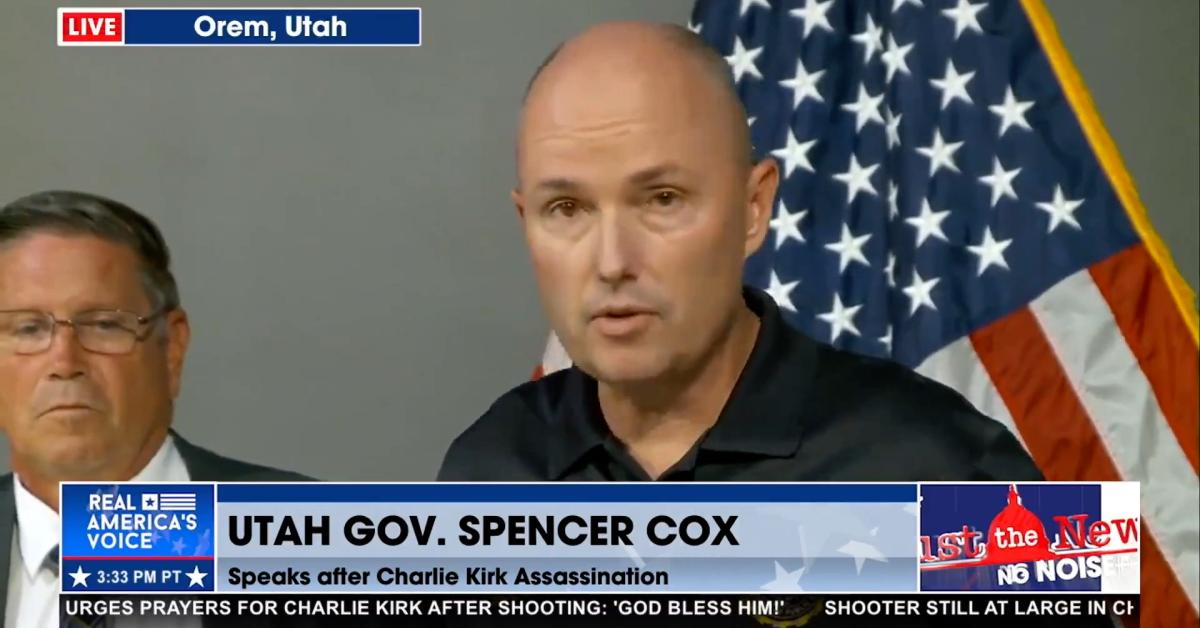 Utah Gov Spencer Cox: This is a political assassination | Just The News