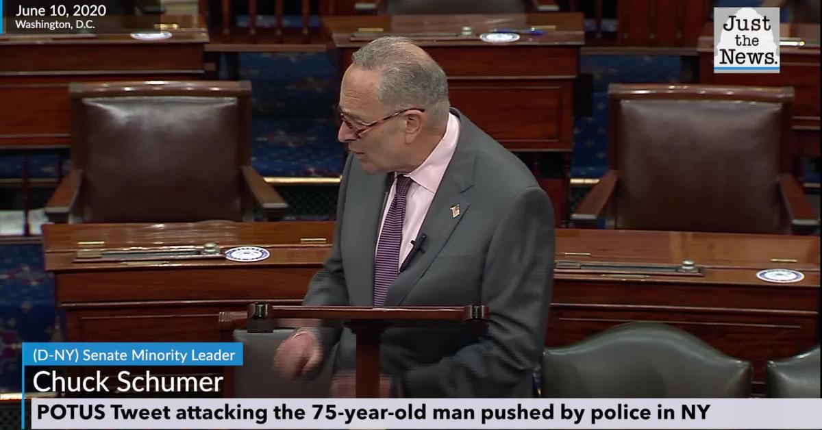 Chuck Schumer says president needs to apologize for Tweet attacking 75 ...