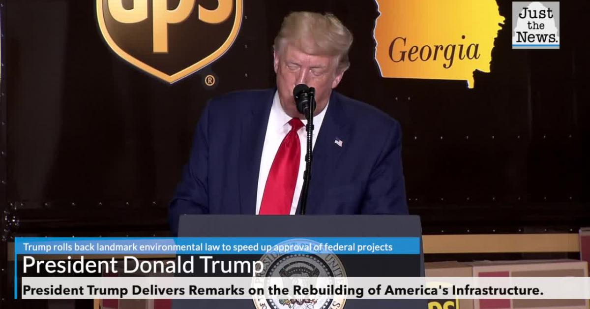 Trump rolls back landmark environmental law | Just The News