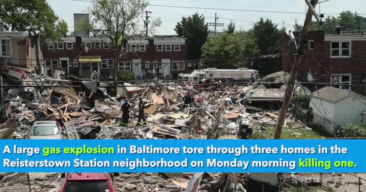 Baltimore rocked by massive gas explosion that rips through several ...