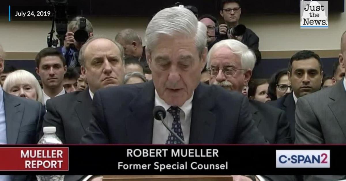 Flashback: Robert Mueller gives his opening statement | Just The News
