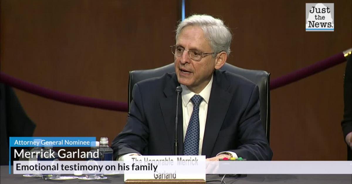 Judge Merrick Garland tells emotional testimony of his family | Just ...