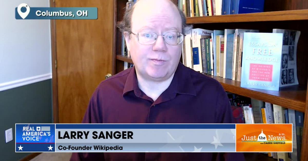 Larry Sanger, Co-Founder Wikipedia - Wikipedia has become a biased ...