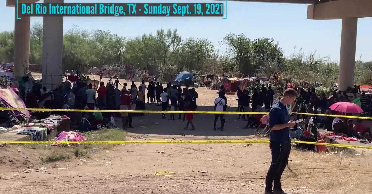 WATCH: Exclusive video of Del Rio border crisis, encampment, perilous ...