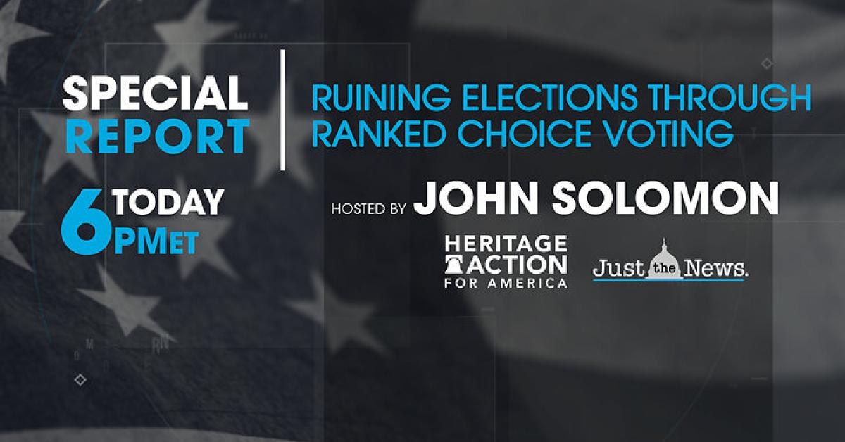 John Solomon Special: Ruining Elections Through Choice Voting | Just ...