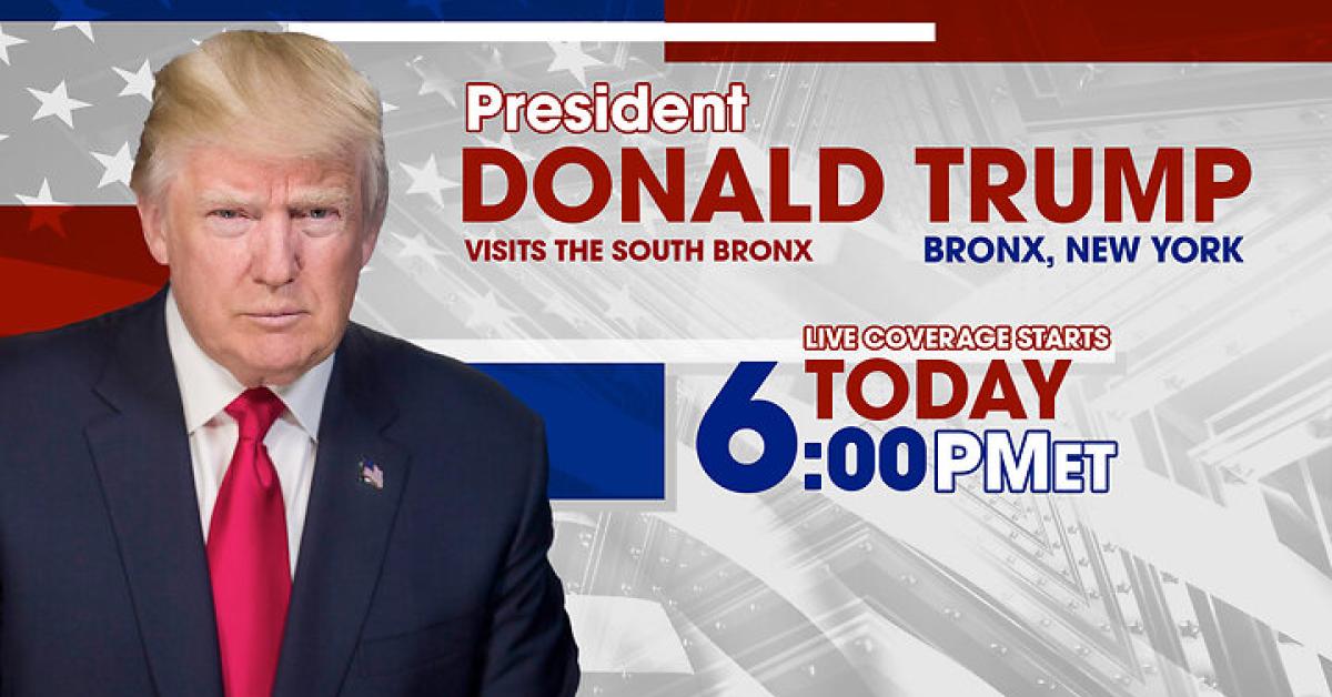 PRESIDENT TRUMP IN SOUTH BRONX NY LIVE COVERAGE | Just The News