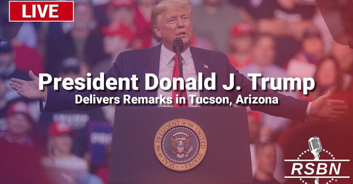 LIVE: President Trump Delivers Remarks in Tucson, Arizona - 9/12/24 ...