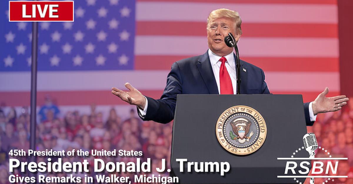 LIVE: President Trump Gives Remarks in Walker, Michigan - 9/27/24 ...