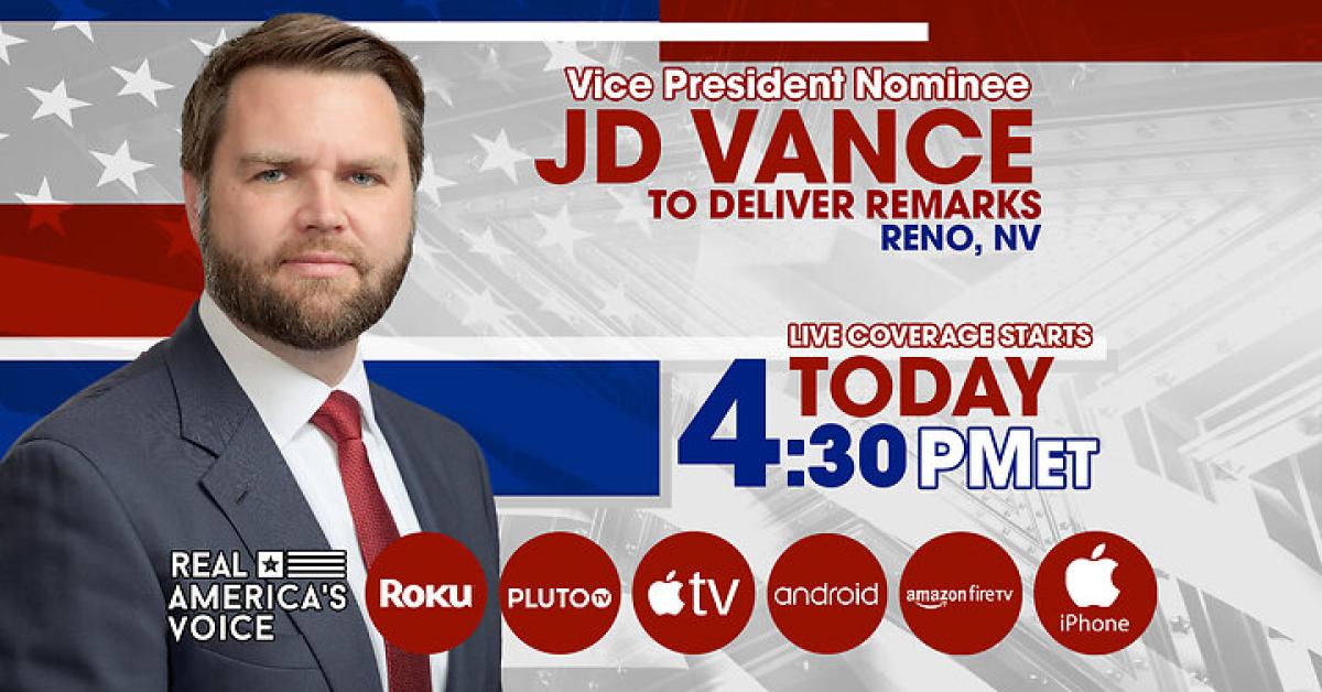 JD VANCE DELIVERS REMARKS IN RENO, NV | Just The News