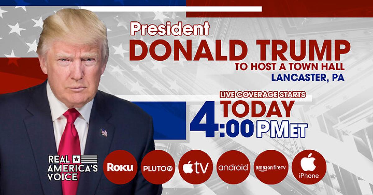 PRESIDENT TRUMP HOSTS TOWN HALL IN LANCASTER, PA | Just The News